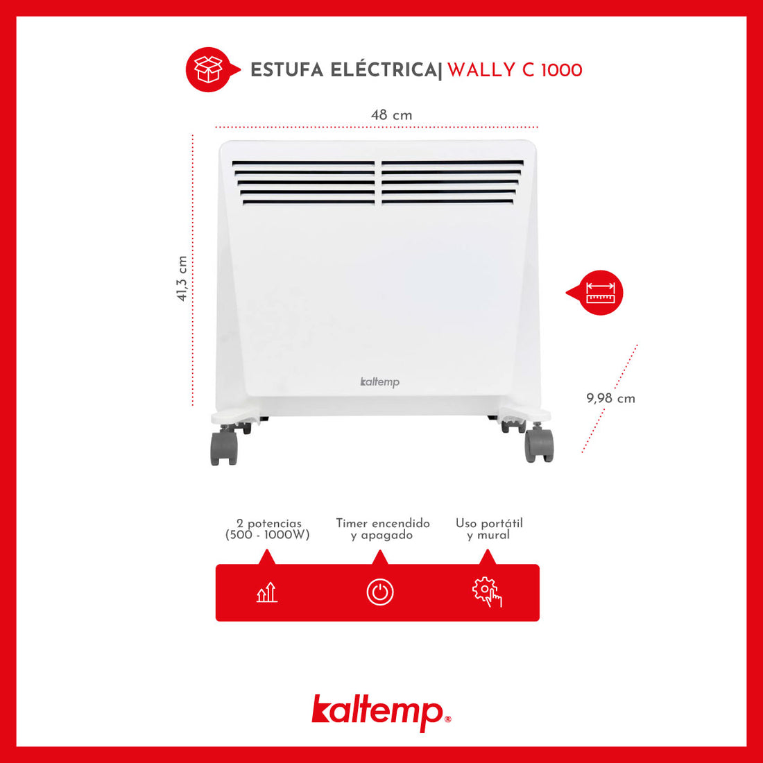 Estufas eléctricas ⭐ Eficiencia y bajo consumo | Kaltemp
